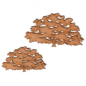 Oak Tree MDF Wood Shape 2 for altered art and craft projects